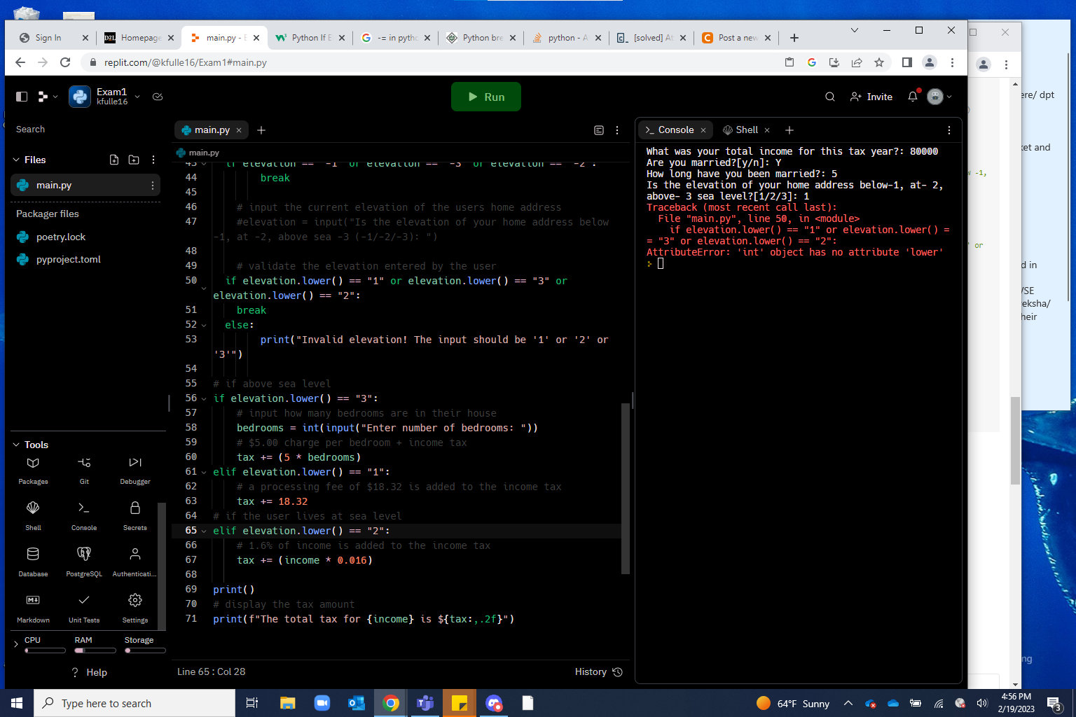 Solved Having a problem correcting my error Please help | Chegg.com