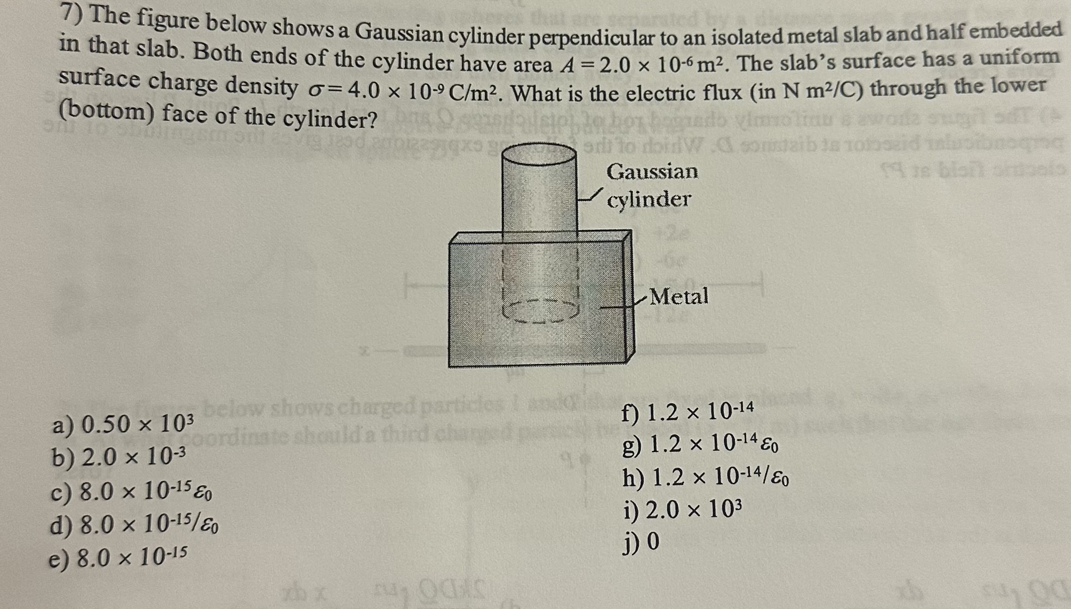 Solved The figure below shows a Gaussian cylinder | Chegg.com