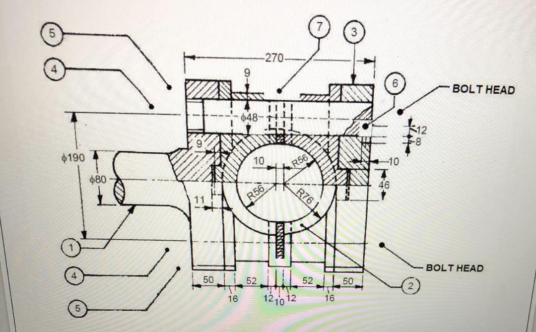 Print and complete the missing parts of this assembly | Chegg.com