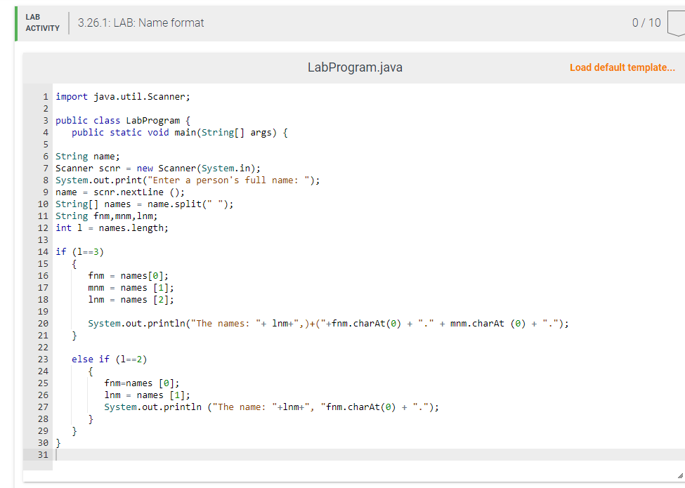 Solved (in java pls) Hi, I cannot figure out how to fix | Chegg.com