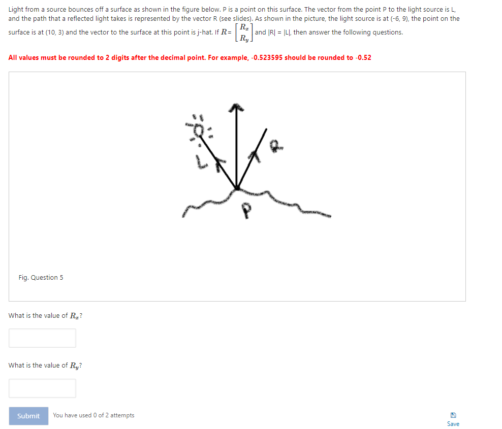 Light from a source bounces off a surface as shown in | Chegg.com