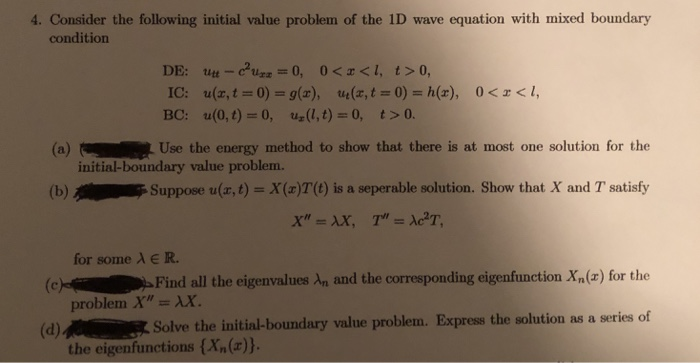 Solved 4. Consider the following initial value problem of | Chegg.com