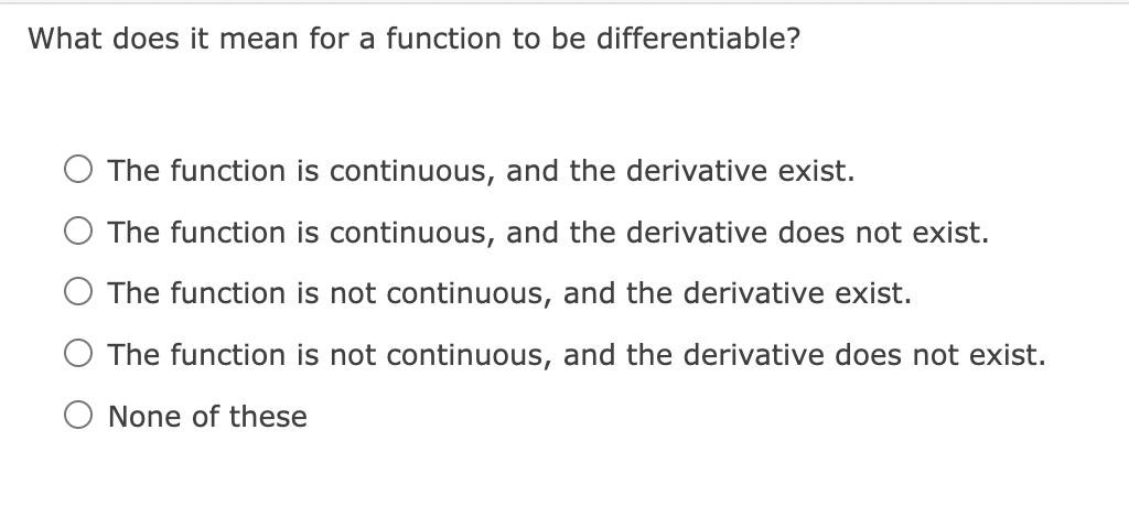 Solved What does it mean for a function to be | Chegg.com