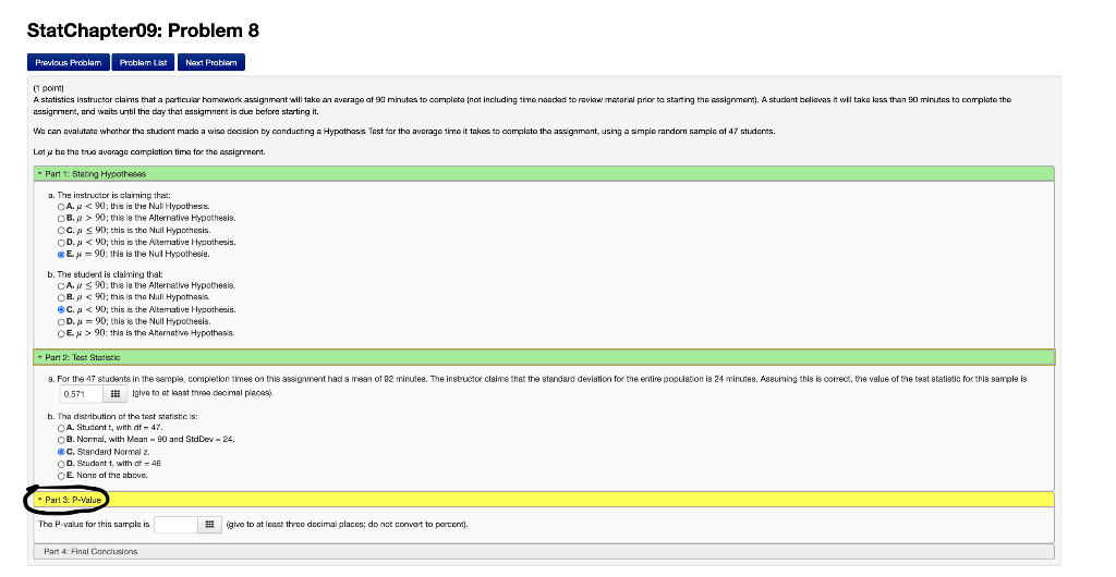 Solved StatChapter09: Problem 6 Previous Problem Problem | Chegg.com