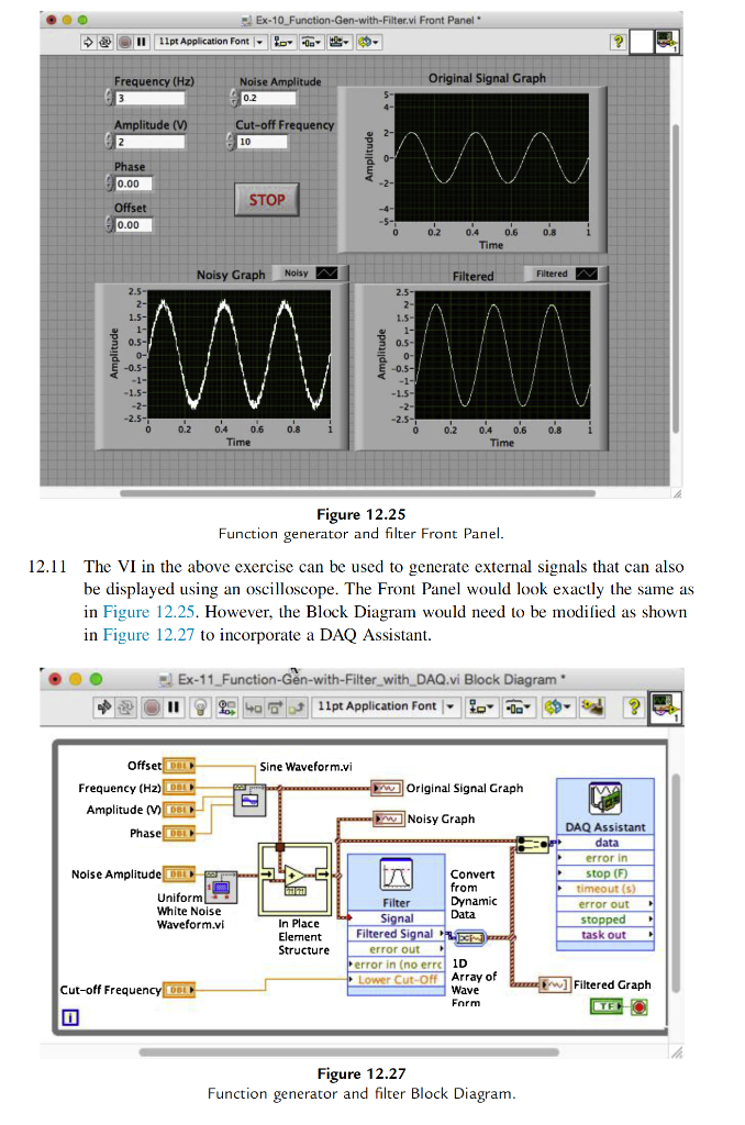 Figure 12.25 Function generator and filter Front | Chegg.com