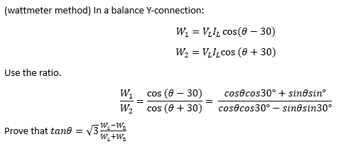 Solved (wattmeter method) In a balance Y-connection: | Chegg.com