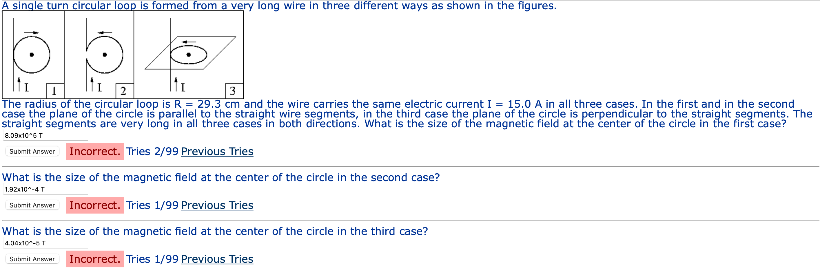 Solved A single turn circular loop is formed from a very | Chegg.com