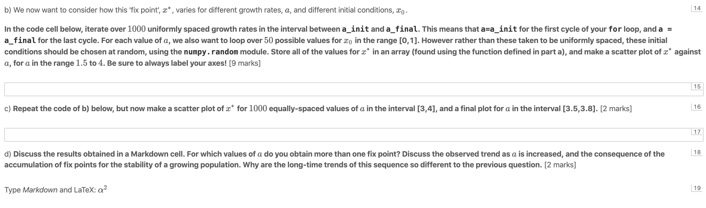 | 12 Problem 2: The logistic map In this problem we | Chegg.com
