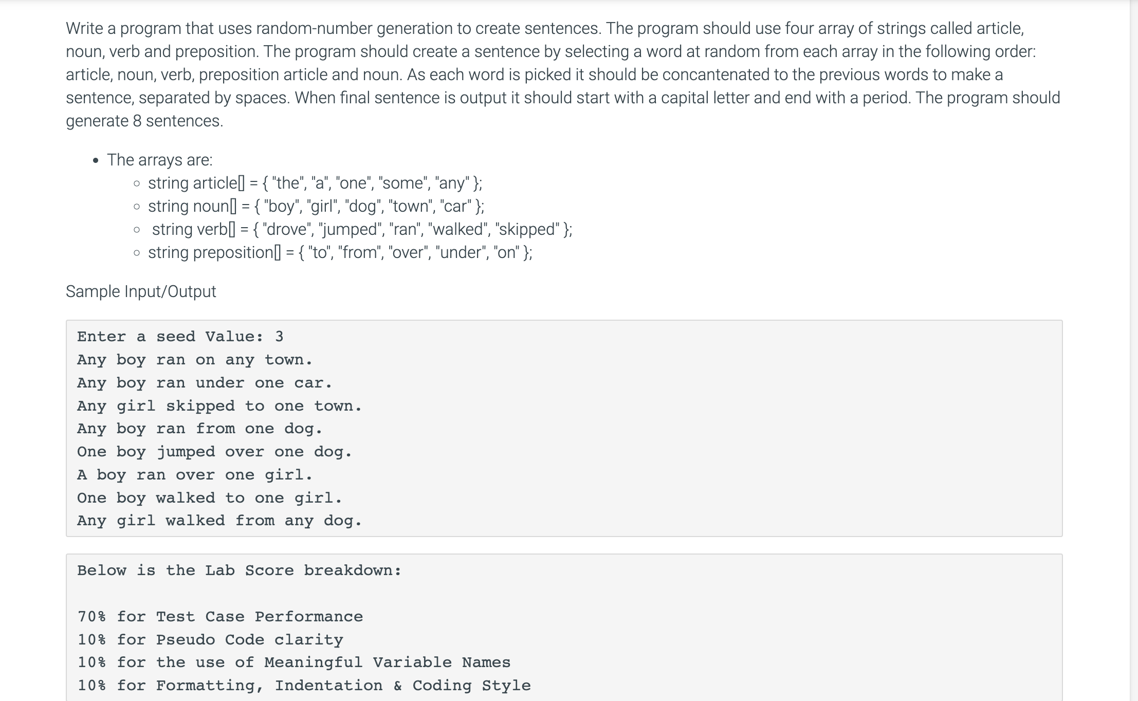 Solved Write a program that uses random-number generation to | Chegg.com