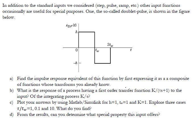 In addition to the standard inputs we considered | Chegg.com