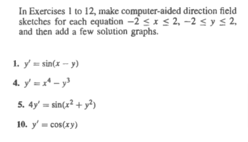 In Exercises 1 ﻿to 12, ﻿make computer-aided direction | Chegg.com