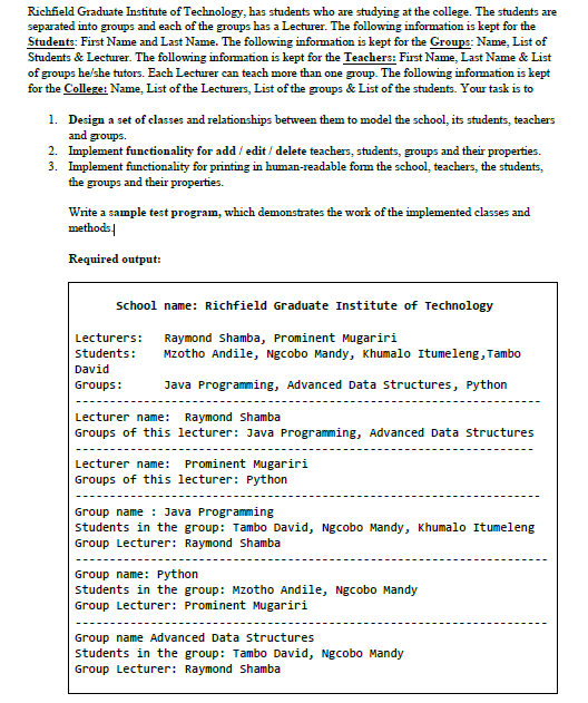 Solved A college has students who are studying at the | Chegg.com