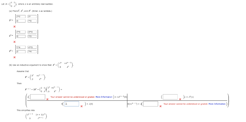 Solved Let ) - )where å is an arbitrary real number. (a) | Chegg.com