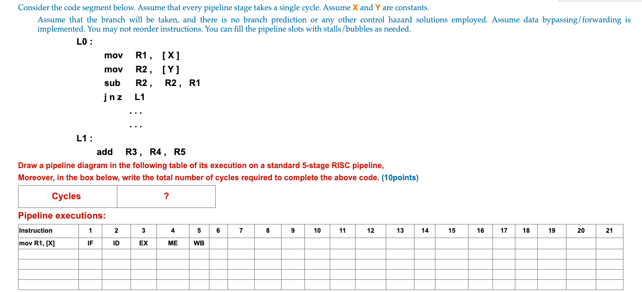 Solved Consider the code segment below. Assume that every | Chegg.com