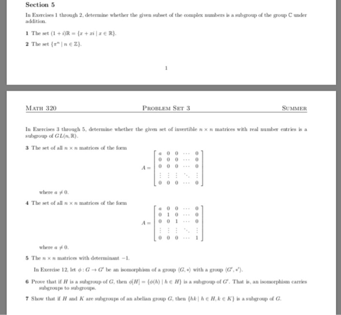 Solved Section 5 In Exercises 1 through 2, determine whether | Chegg.com