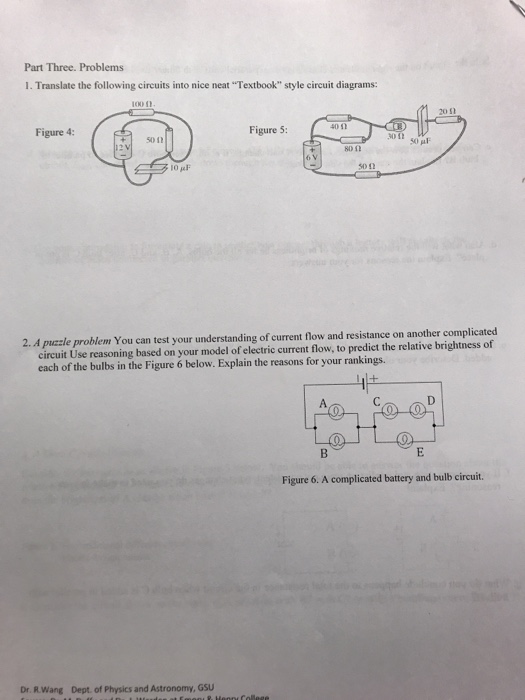 Solved Part Three. Problems 1. Translate the following | Chegg.com