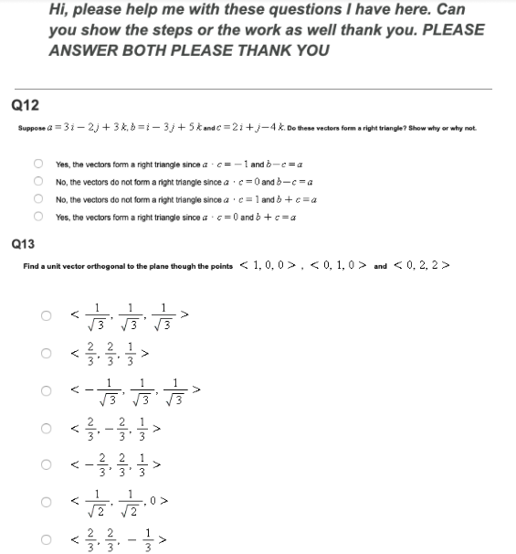 Solved Hi, please help me with these questions I have here. | Chegg.com