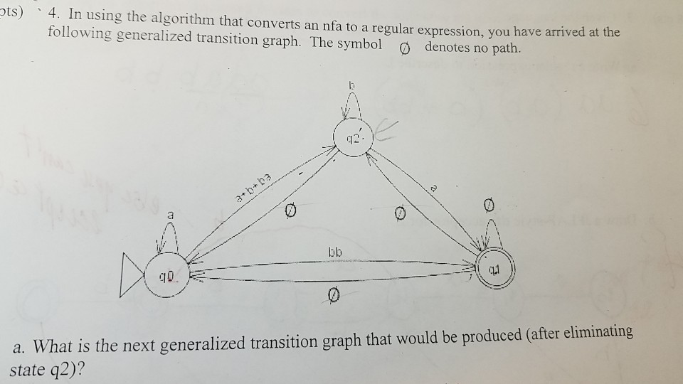 Solved ts) 、4. In using the algorithm that converts an na to | Chegg.com