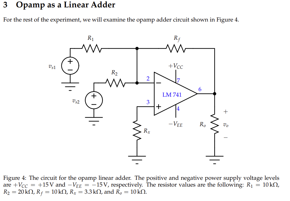 Solved For the circuit above, determine the output voltage | Chegg.com