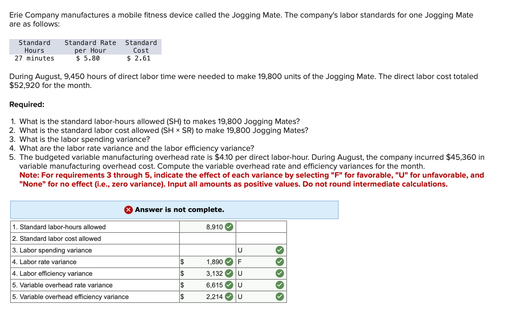 Erie Company manufactures a mobile fitness device | Chegg.com