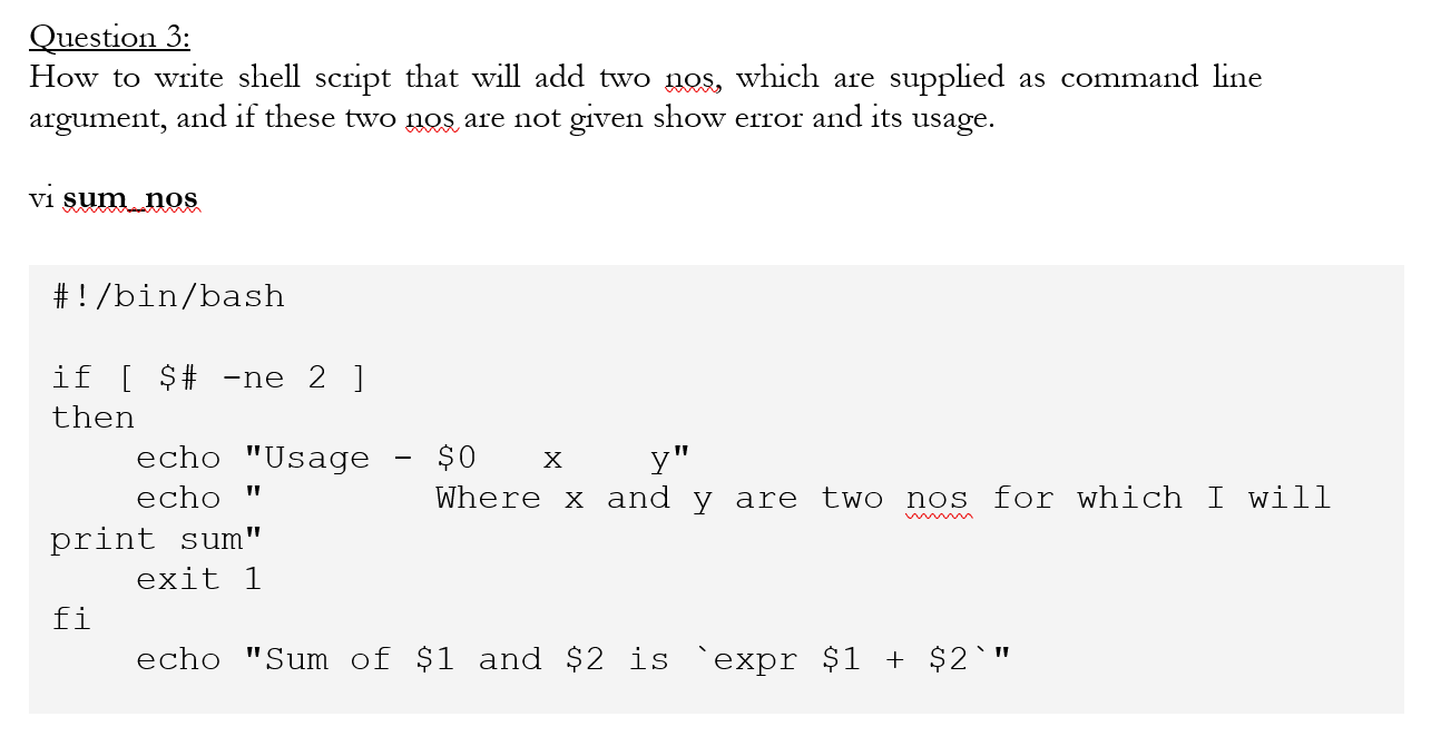 Question 1: Write a program that will echo the | Chegg.com