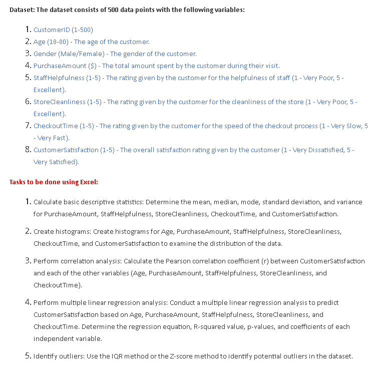 Dataset: The dataset consists of 500 data points with | Chegg.com