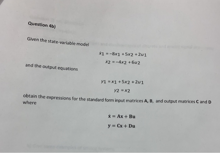 Solved Question 4 (part a and b, 10 points) Question 4 a | Chegg.com