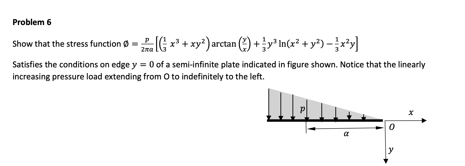 Solved Show that the stress function | Chegg.com