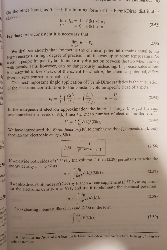 Solved Solid State Physics by Ashcroft and Mermin Chapter 02 | Chegg.com