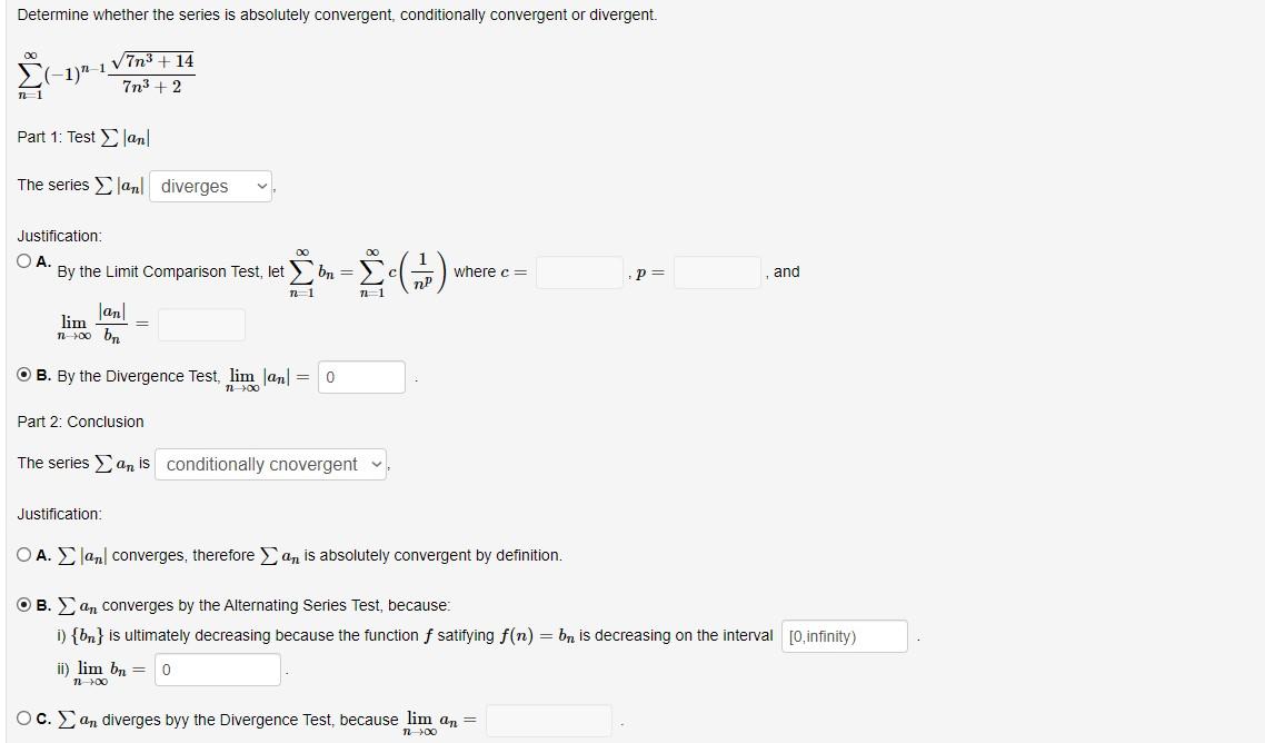 Solved Determine whether the series is absolutely | Chegg.com