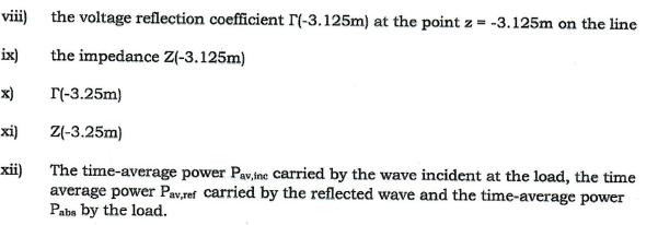Solved The current at any point z on a 100Ω air transmission | Chegg.com