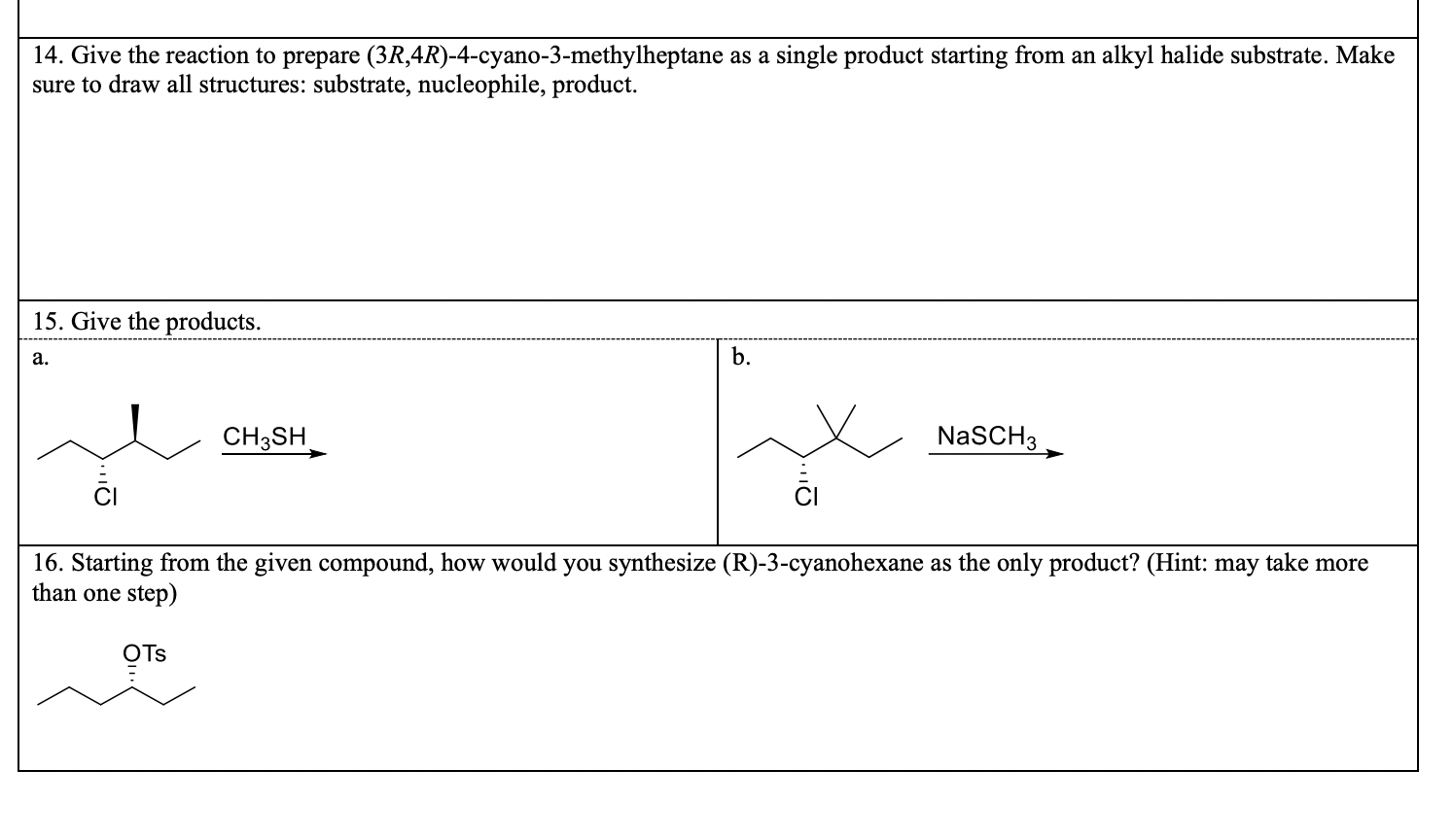 Solved 1. Give the IUPAC name of the molecule:9. (a) Draw | Chegg.com