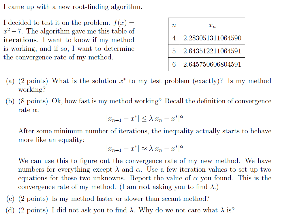 I Came Up With A New Root Finding Algorithm N In I