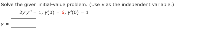 Solved Solve the given initial-value problem. (Use x as the | Chegg.com