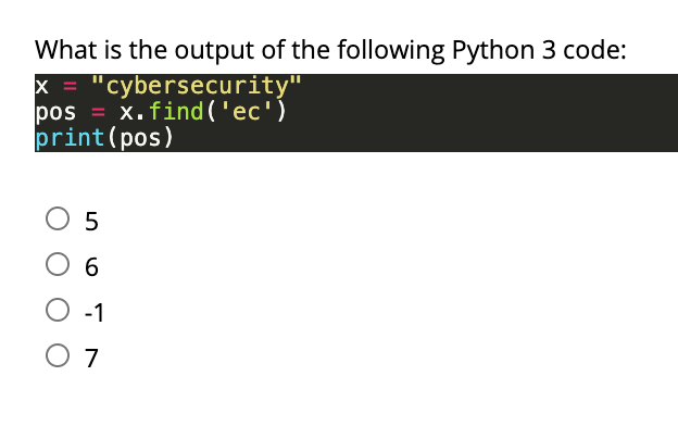 Solved What Is The Output Of The Following Python 3 Code X