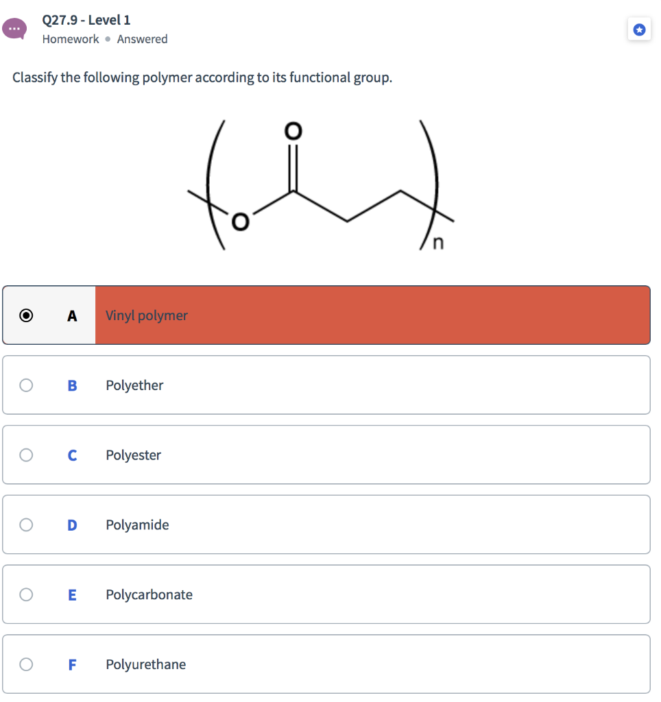 Solved Q27.9 - Level 1 Homework. Answered Classify the | Chegg.com