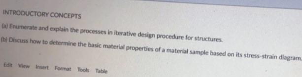 Solved INTRODUCTORY CONCEPTS (a) Enumerate and explain the | Chegg.com