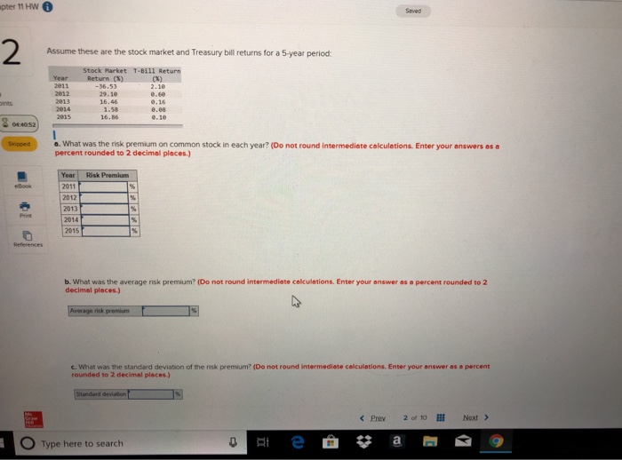 Solved pter 11 Hw Saved 2 Assume these are the stock market | Chegg.com Solved pter 11 Hw Saved 2 Assume these are the stock market | Chegg.com