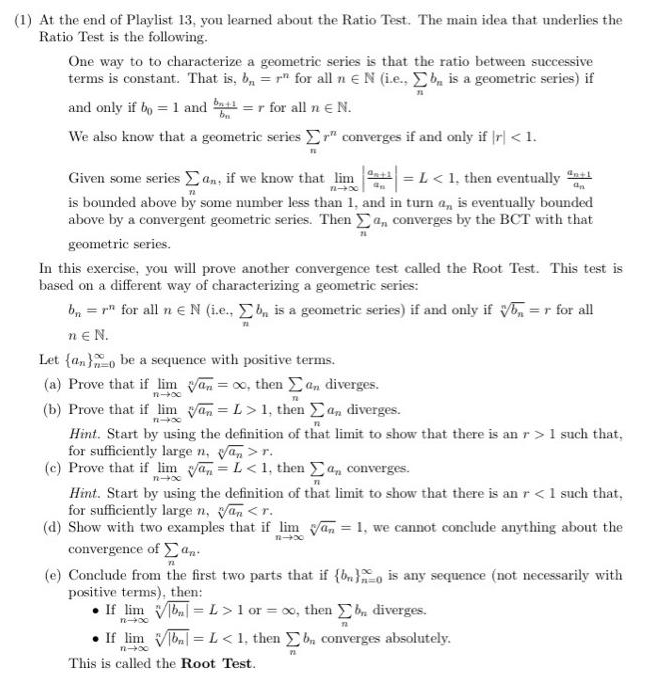 Solved (1) At the end of Playlist 13, you learned about the | Chegg.com