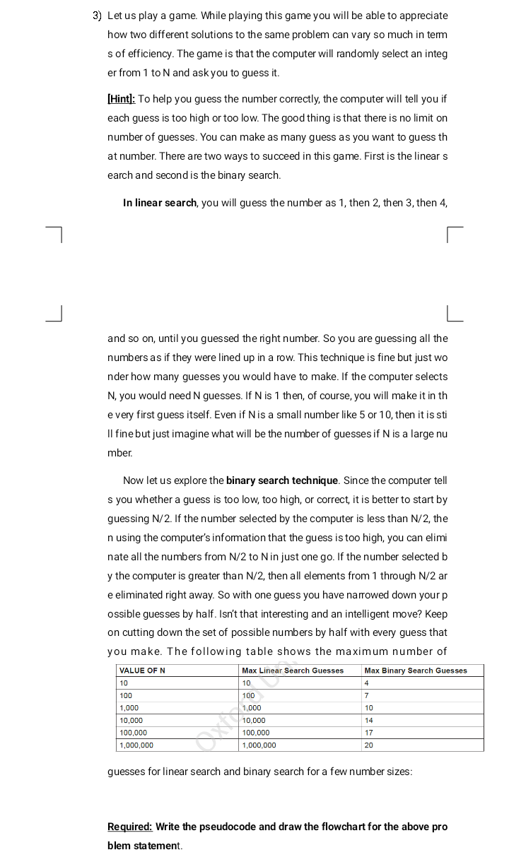 Solved 3) Let us play a game. While playing this game you | Chegg.com