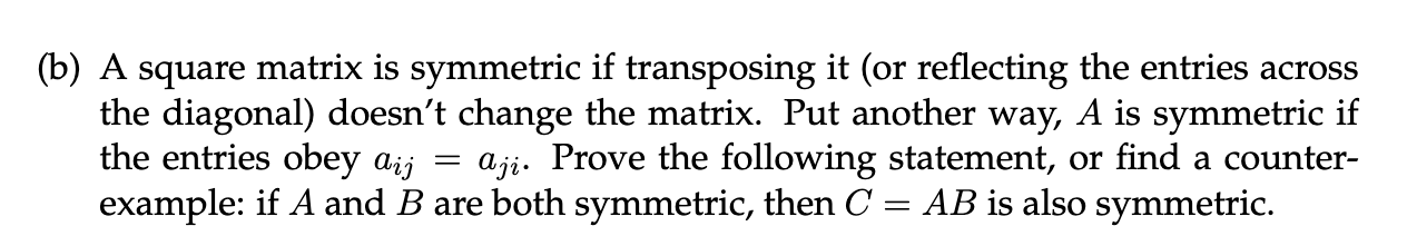 Solved Linear Algebra Exercises (a) Prove that if L is | Chegg.com