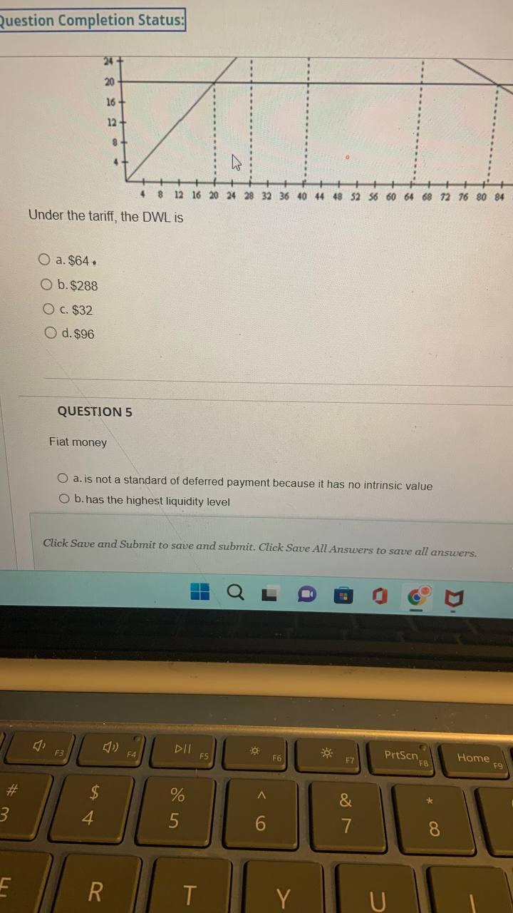 Solved 2. Question Completion Status: QUESTION 4 32 28 24 48 | Chegg.com