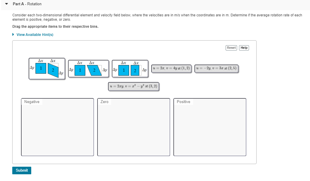 Solved Part A - Rotation Consider each two-dimensional | Chegg.com