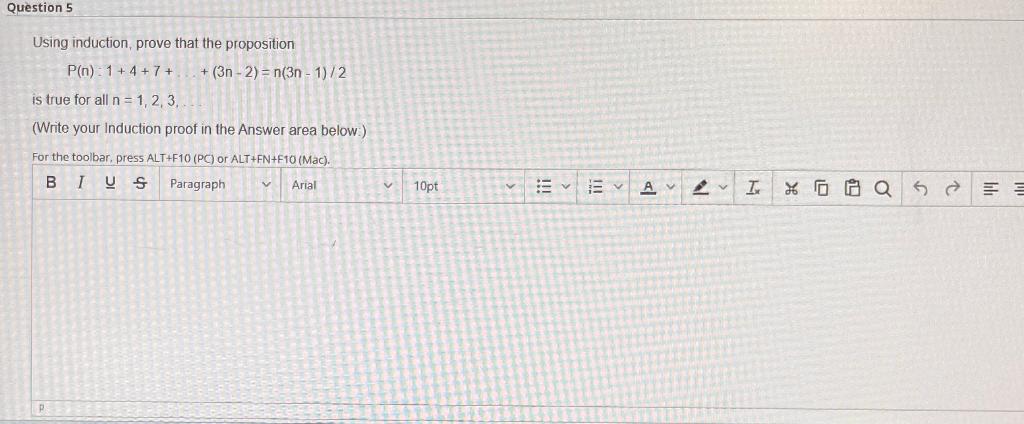Solved Using induction, prove that the proposition | Chegg.com