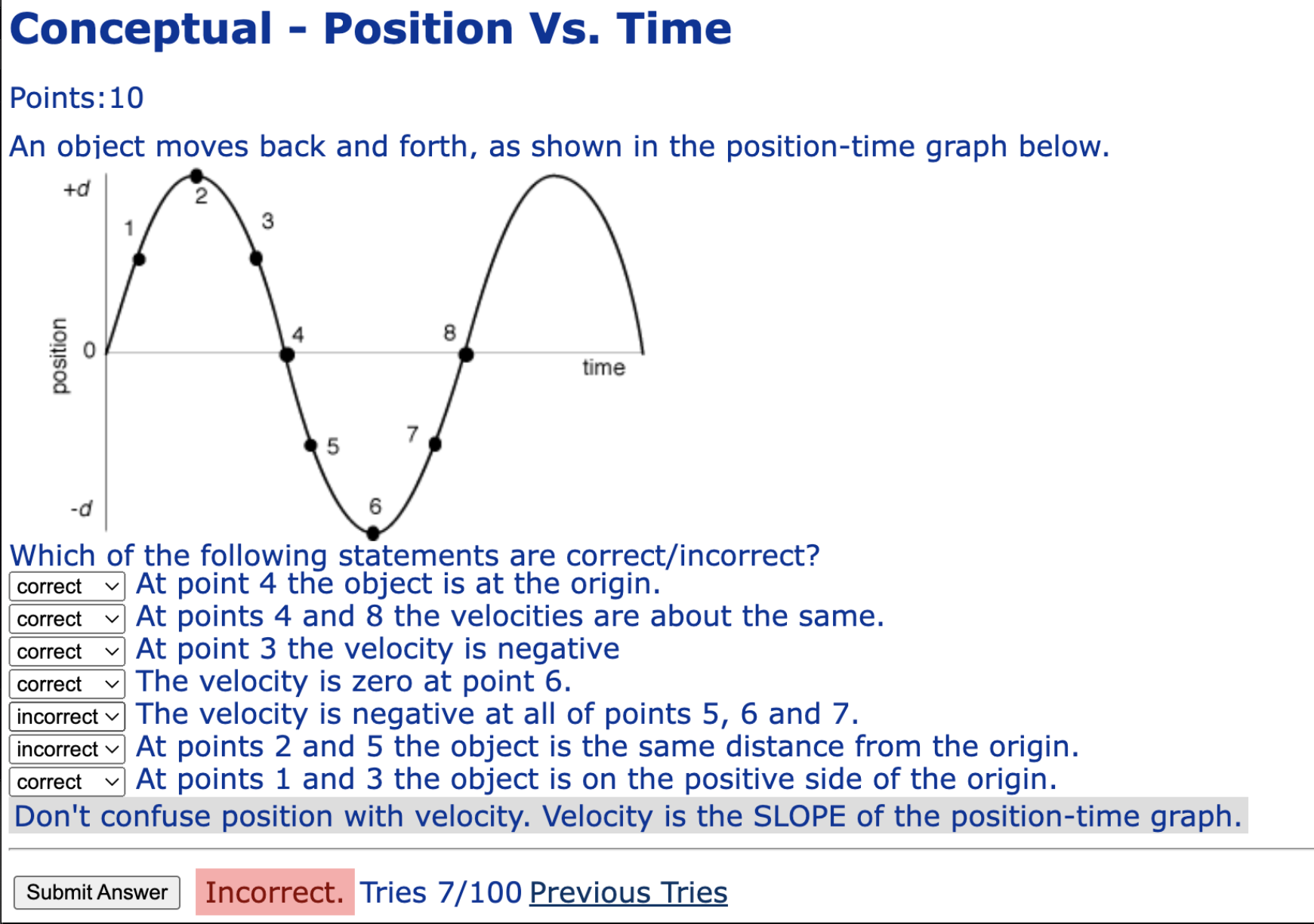 Solved An object moves back and forth, as shown in the | Chegg.com