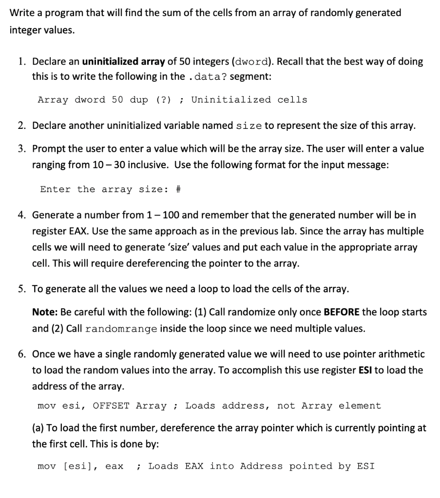 Solved Write a program that will find the sum of the cells | Chegg.com