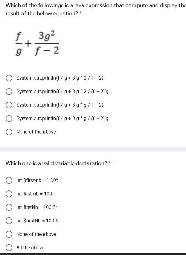 Solved Which of the followings is a java expression that | Chegg.com