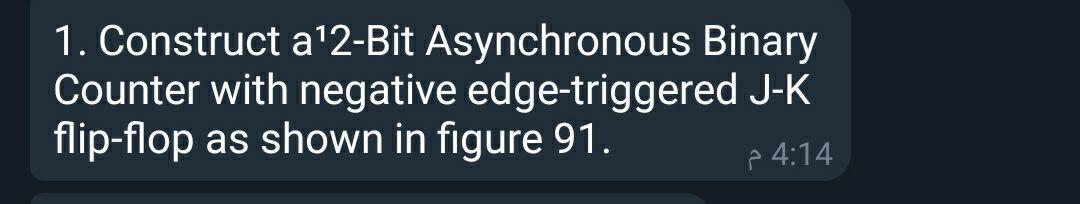 Solved 1. Construct a'2-Bit Asynchronous Binary Counter with | Chegg.com