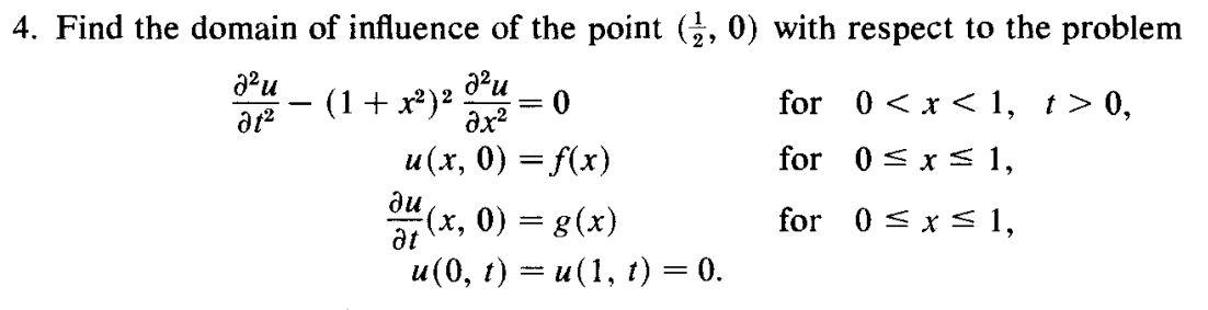 Solved 4. Find the domain of influence of the point (21,0) | Chegg.com
