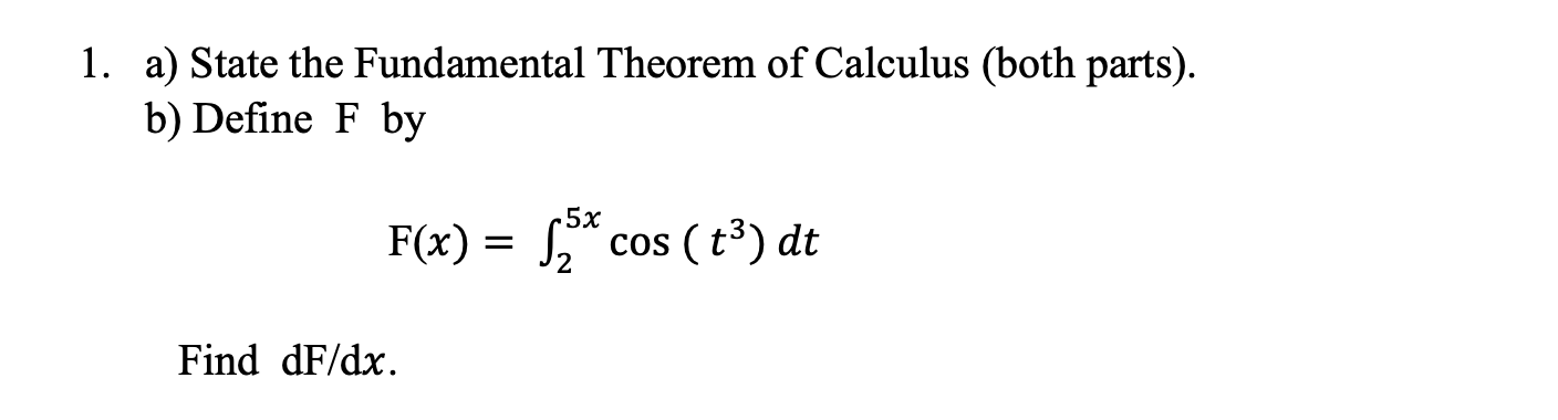 Solved I only need B thanksb) ﻿Define F | Chegg.com